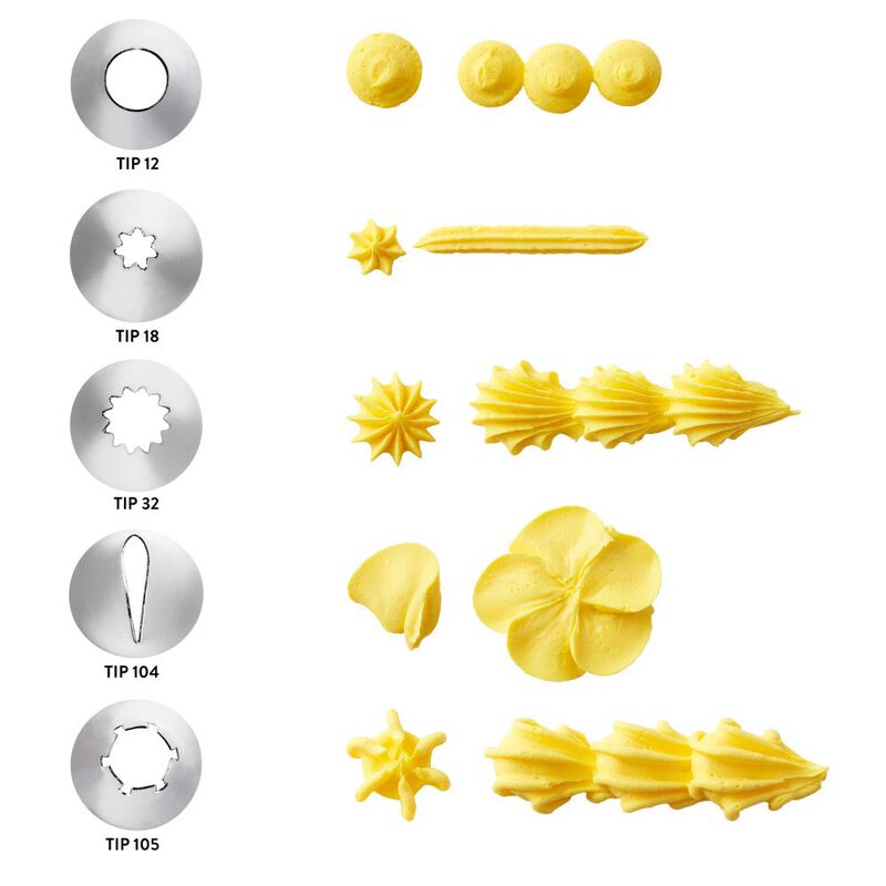 Сладкарски комплект за декориране на мъфини Wilton, 18 бр - eMAG.bg