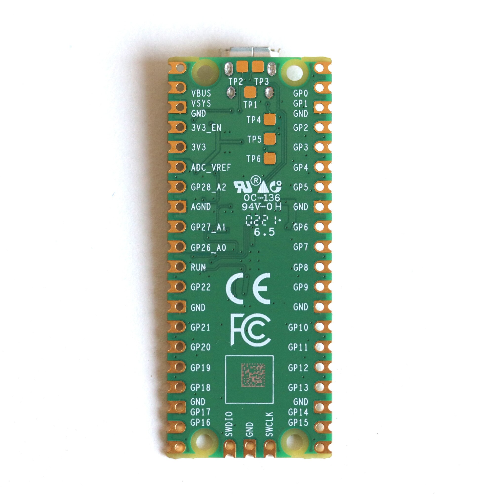 Развойна платка Raspberry Pi Pico, Микроконтролер RP2040, 133 MHz ...