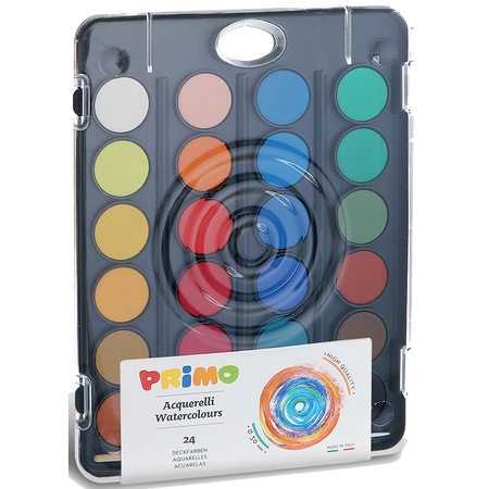 Acuarele Primo, diametru tableta 30mm, 24 culori/set - eMAG.ro