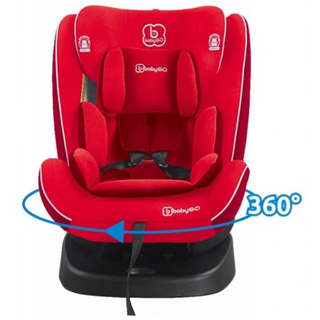 Scaun auto BabyGo Rotativ 360 de Grade cu Isofix Nova, 0-36 kg, Red - eMAG.ro