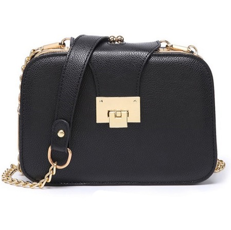 Geanta din piele ecologica Kelly Black, TimeTrade, negru - eMAG.ro