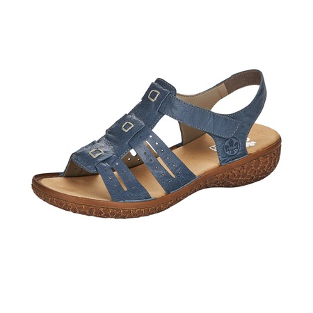Sandale dama Rieker Coco, albastru, 39 - eMAG.ro