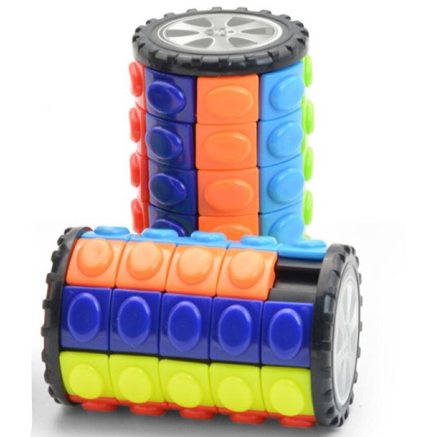 Jucarie antistres EDAR® puzzle rotativ turnul babilon, joc interactiv ...