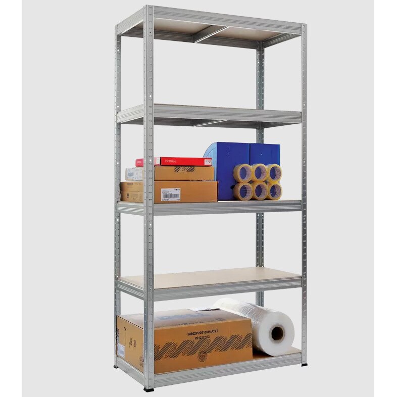 Raft metalic STAR, 180x90x45 cm, Pana la 350 pe raft, Zinc - eMAG.ro