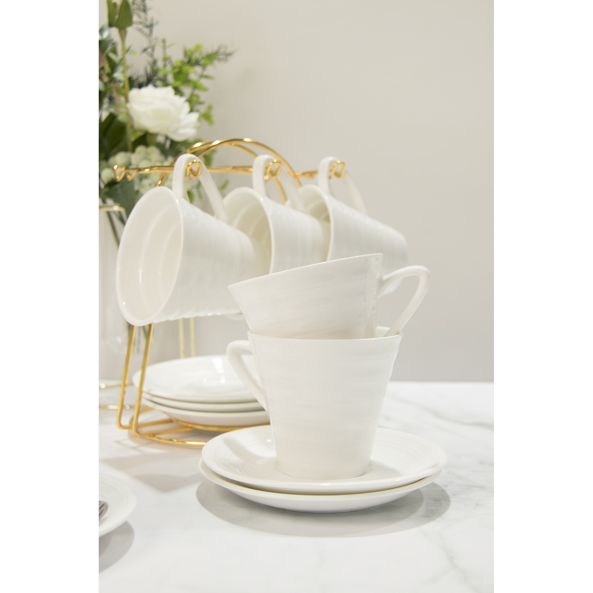 Комплект за кафе/чай Kring Cuisine Style, 12 части, Чаши 200 мл ...