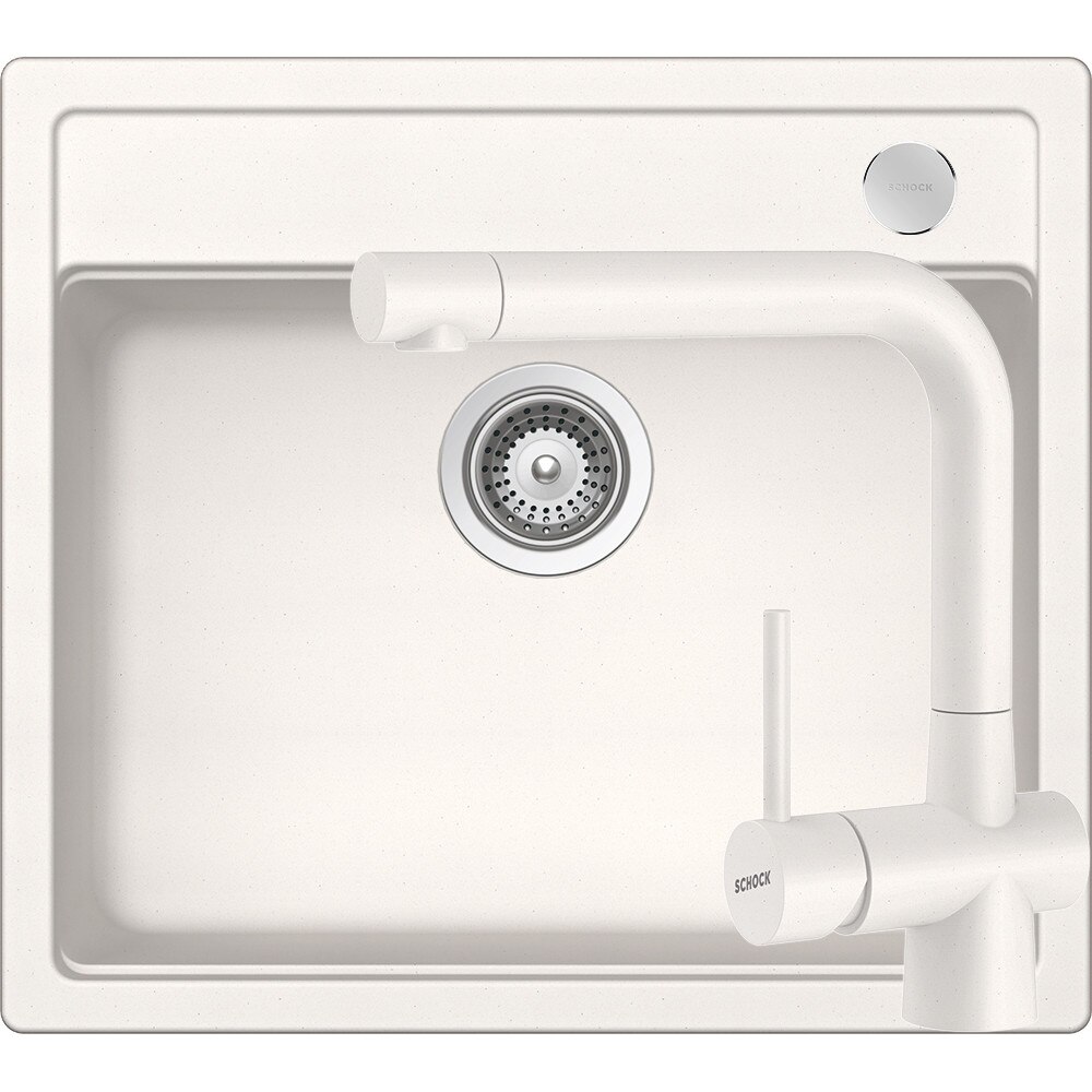 Kit chiuveta Schock Mono N-100 570 x 510 mm si baterie Schock Laios Polaris Cristadur - Compară ...