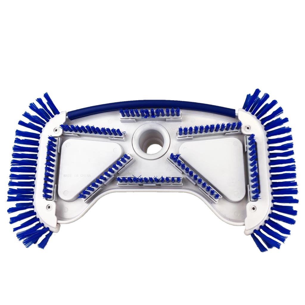 Perie de vid pentru podea piscina, well2wellness, Deluxe, 29 cm, Alb ...