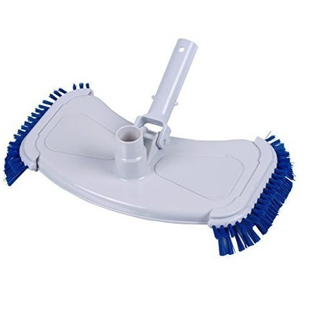 Perie de vid pentru podea piscina, well2wellness, Deluxe, 29 cm, Alb ...