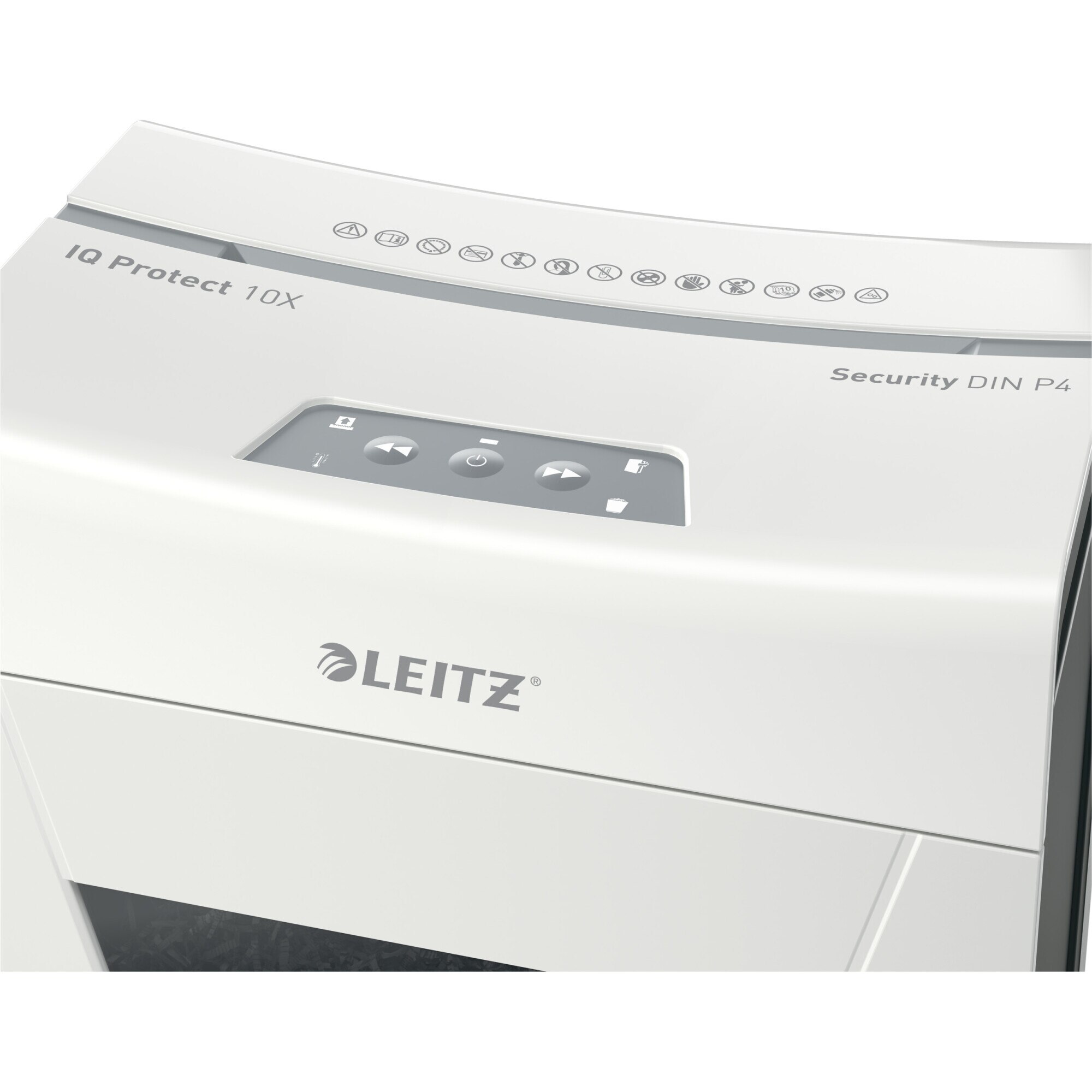 Distrugator documente manual Leitz IQ Protect 10X, P4, cross-cut ...