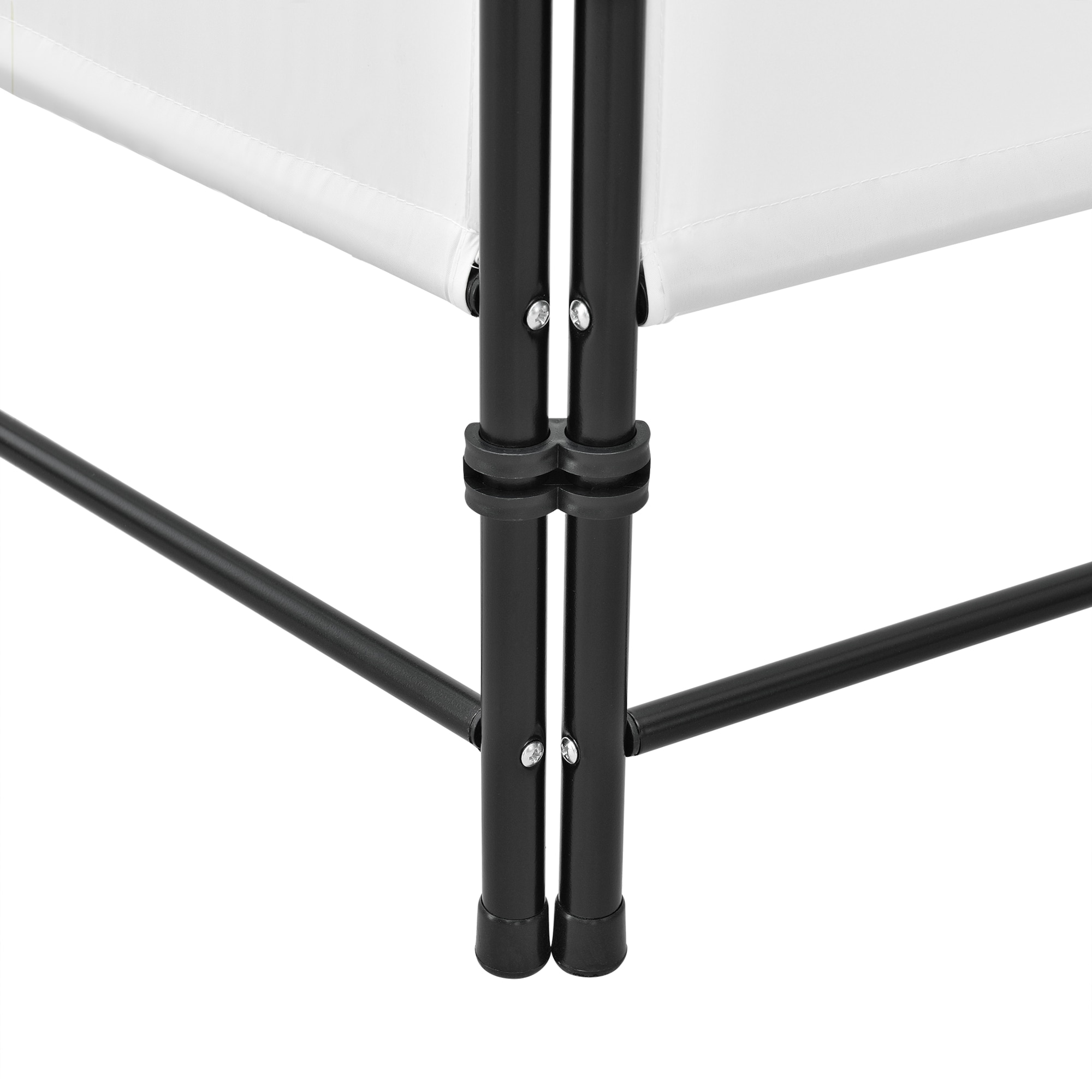 Paravan Saragossa B240, en.casa, 171 x 240 cm, otel/poliester, alb ...