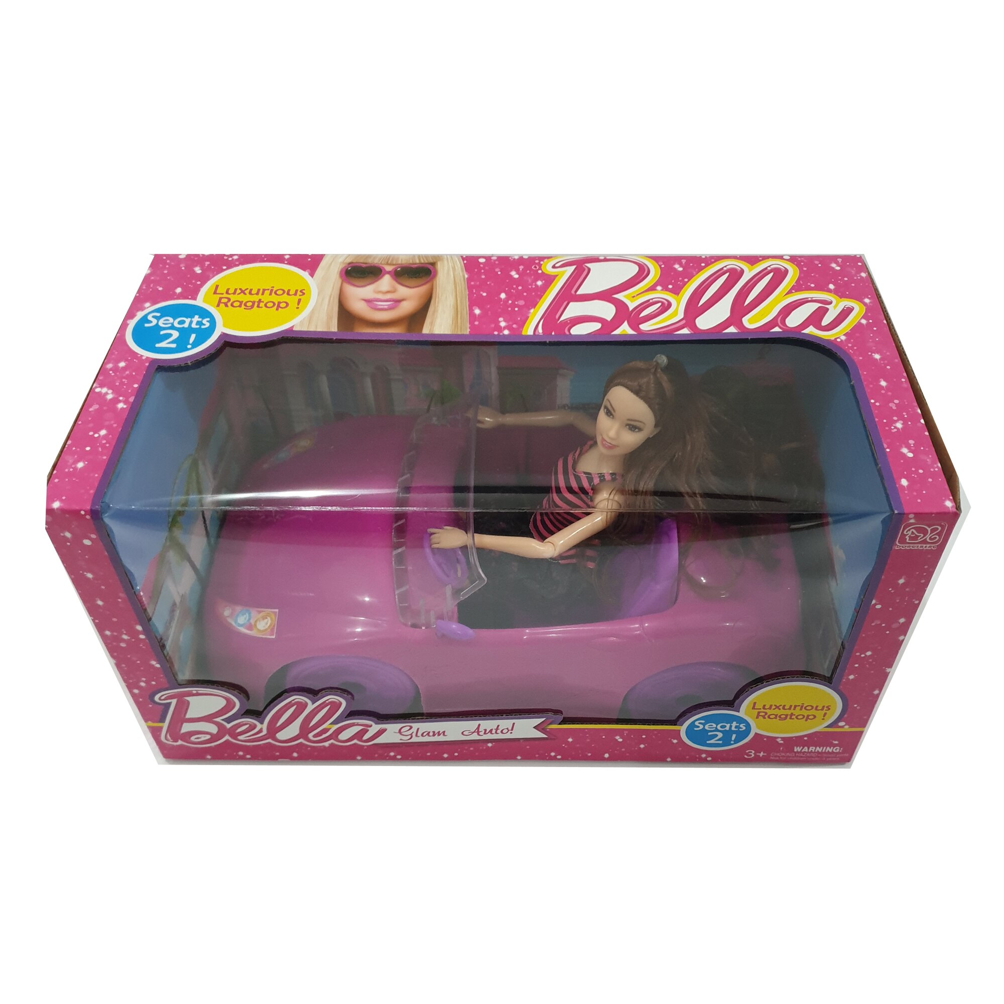 Papusa cu masina Bella Glam Auto, multicolor - eMAG.ro