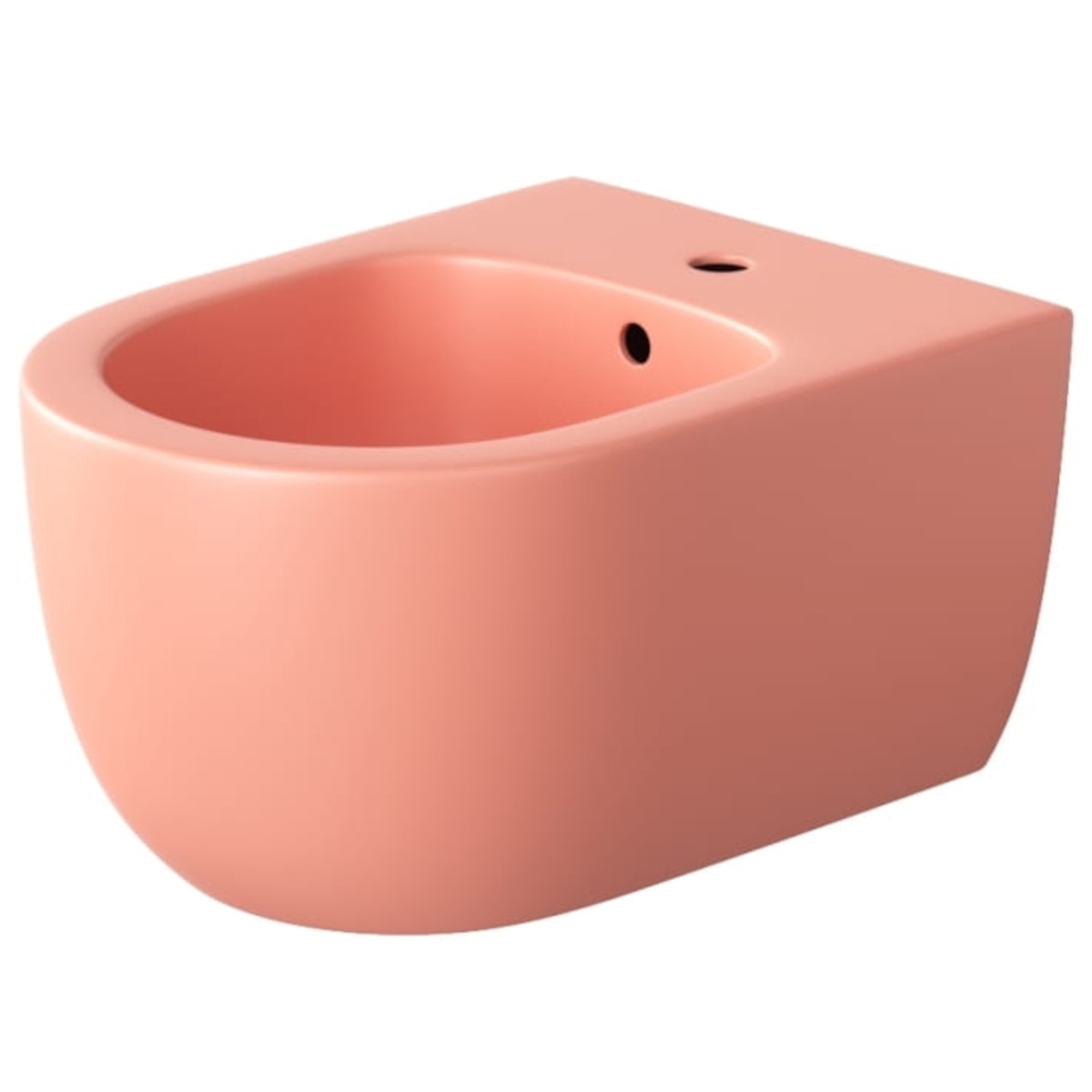 EGO Michael Rimless bidé tál, 49x36 cm, Lazac rózsaszín, félig matt ...