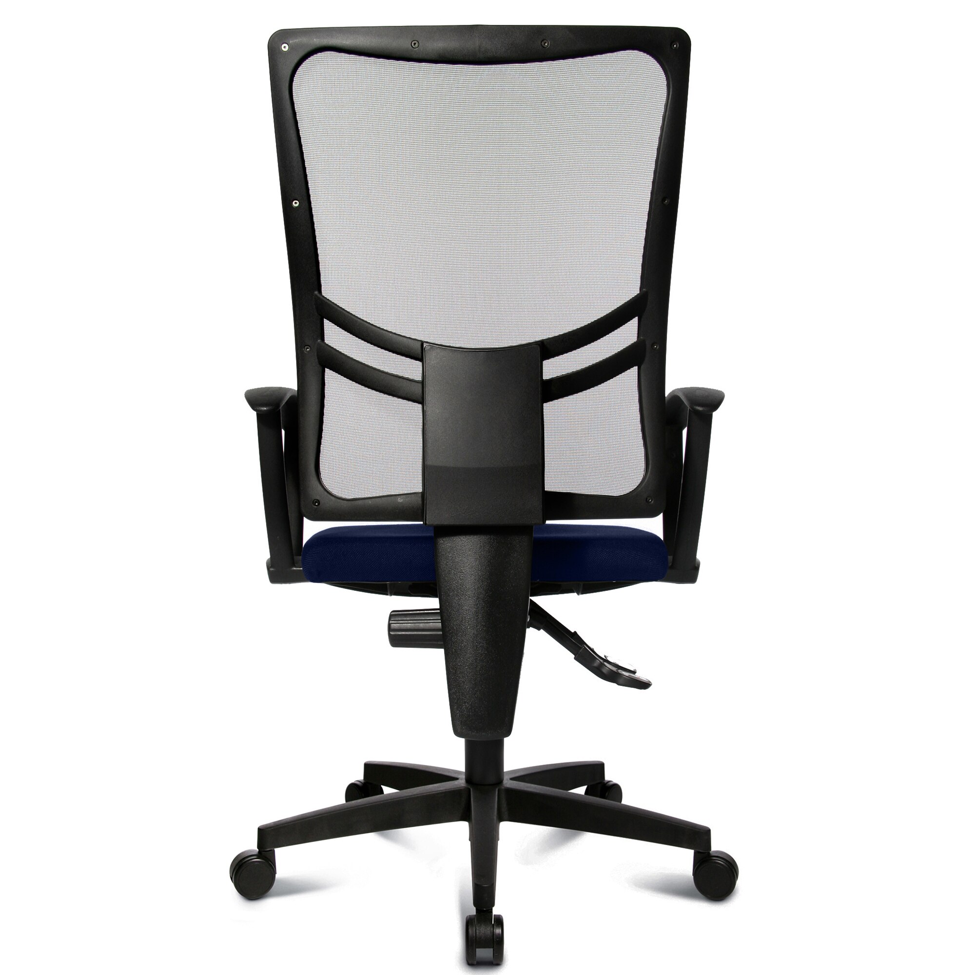 Scaun de birou TopStar Net Point, manere reglabile, albastru - eMAG.ro