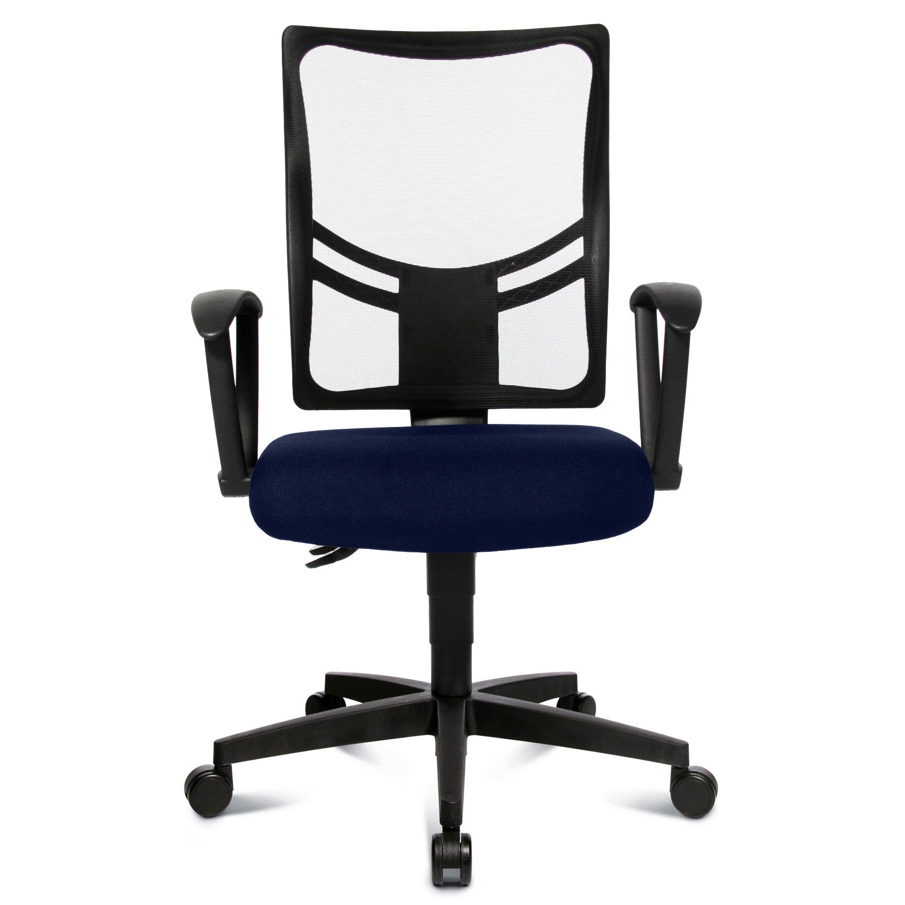 Scaun de birou TopStar Net Point, manere reglabile, albastru - eMAG.ro