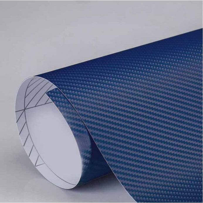 Folie autocolant Carbon 3D Albastru ,textura iesita in relief, 127 x 50 ...