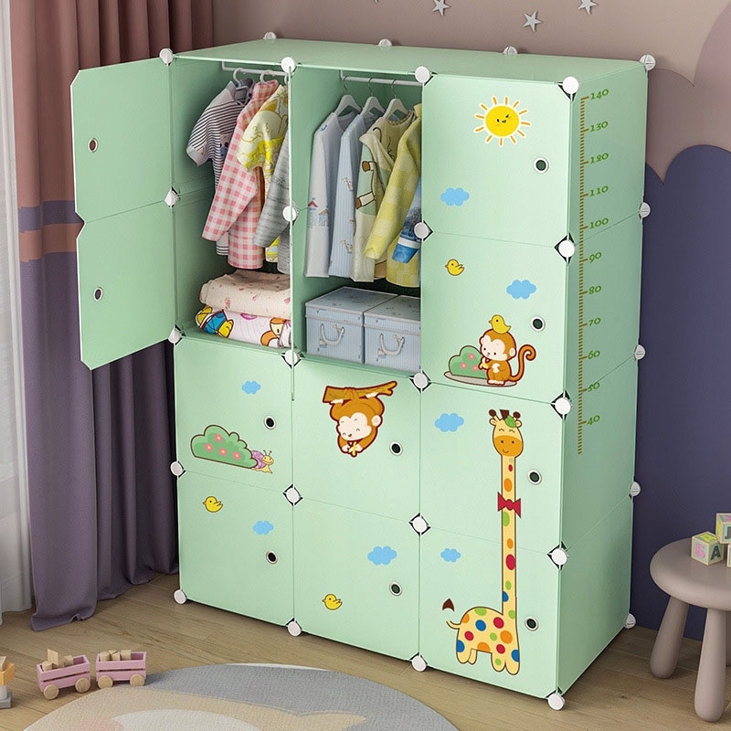 Dulap modular, verde, 12 module, Rebiko 147 cm x 111 cm x 47 cm - eMAG.ro