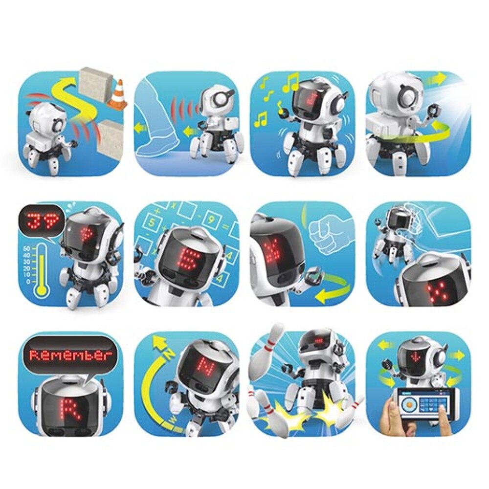 Set de construit robot Micro-bit Tobbie II KSR20, alb-negru - eMAG.ro