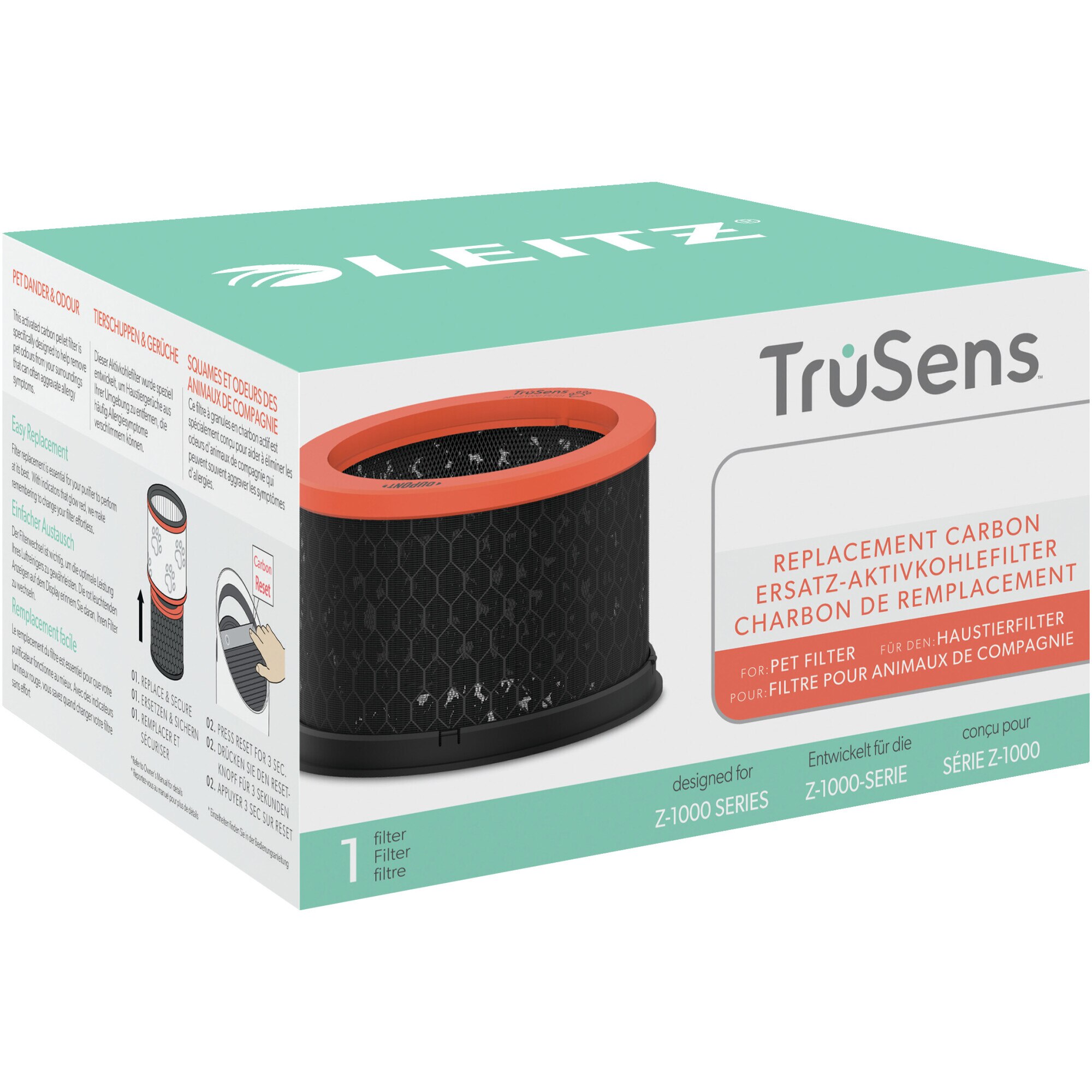 Резервен филтър Carbon Leitz 2415128, За пречиствател Leitz TruSens Z ...