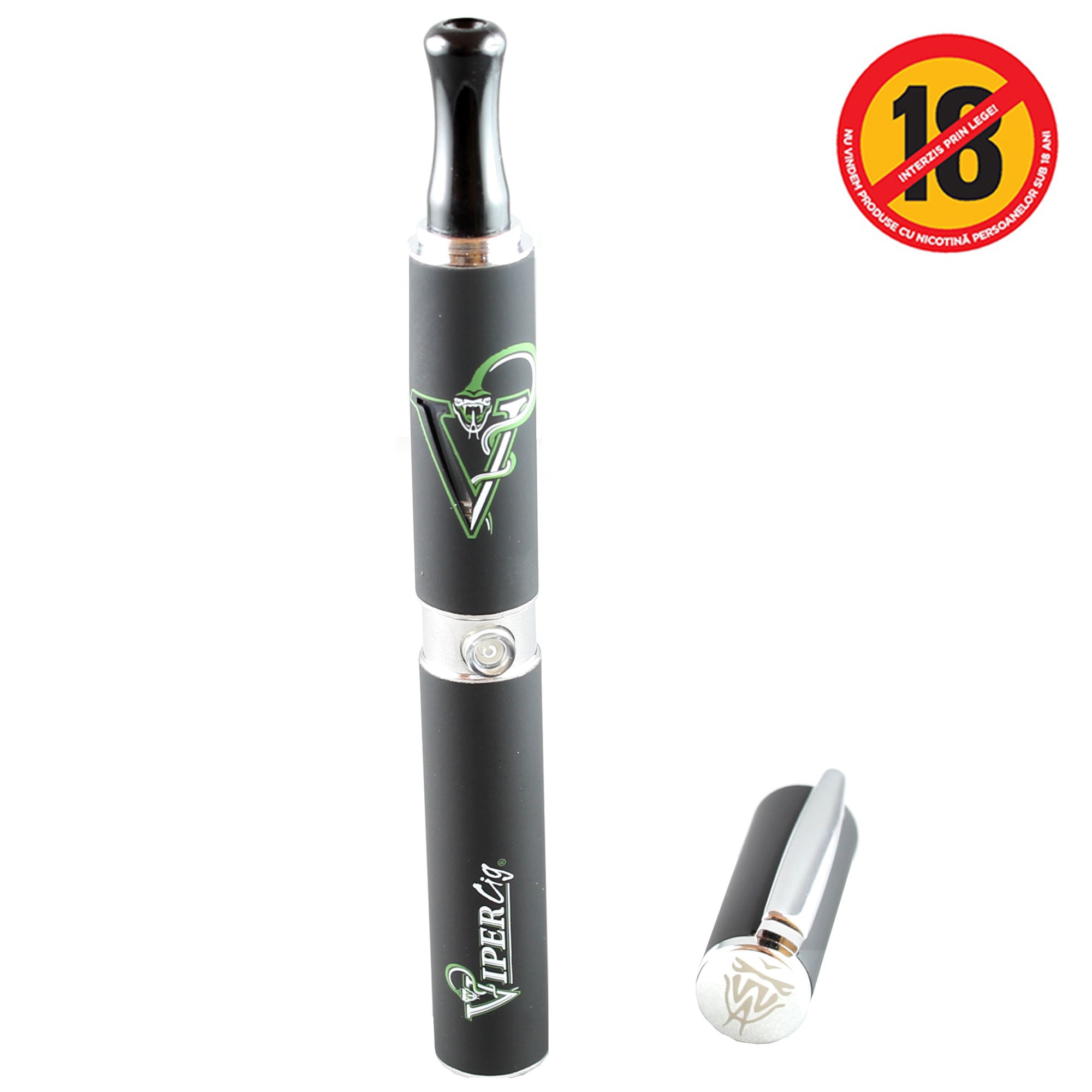 Kit tigara electronica Vipercig Ego W V2, 650 mAh, negru - eMAG.ro