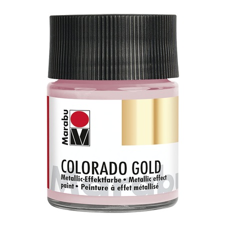 Vopsea Metalizata Colorado Gold, Marabu, 50 ml, Roz Auriu - eMAG.ro