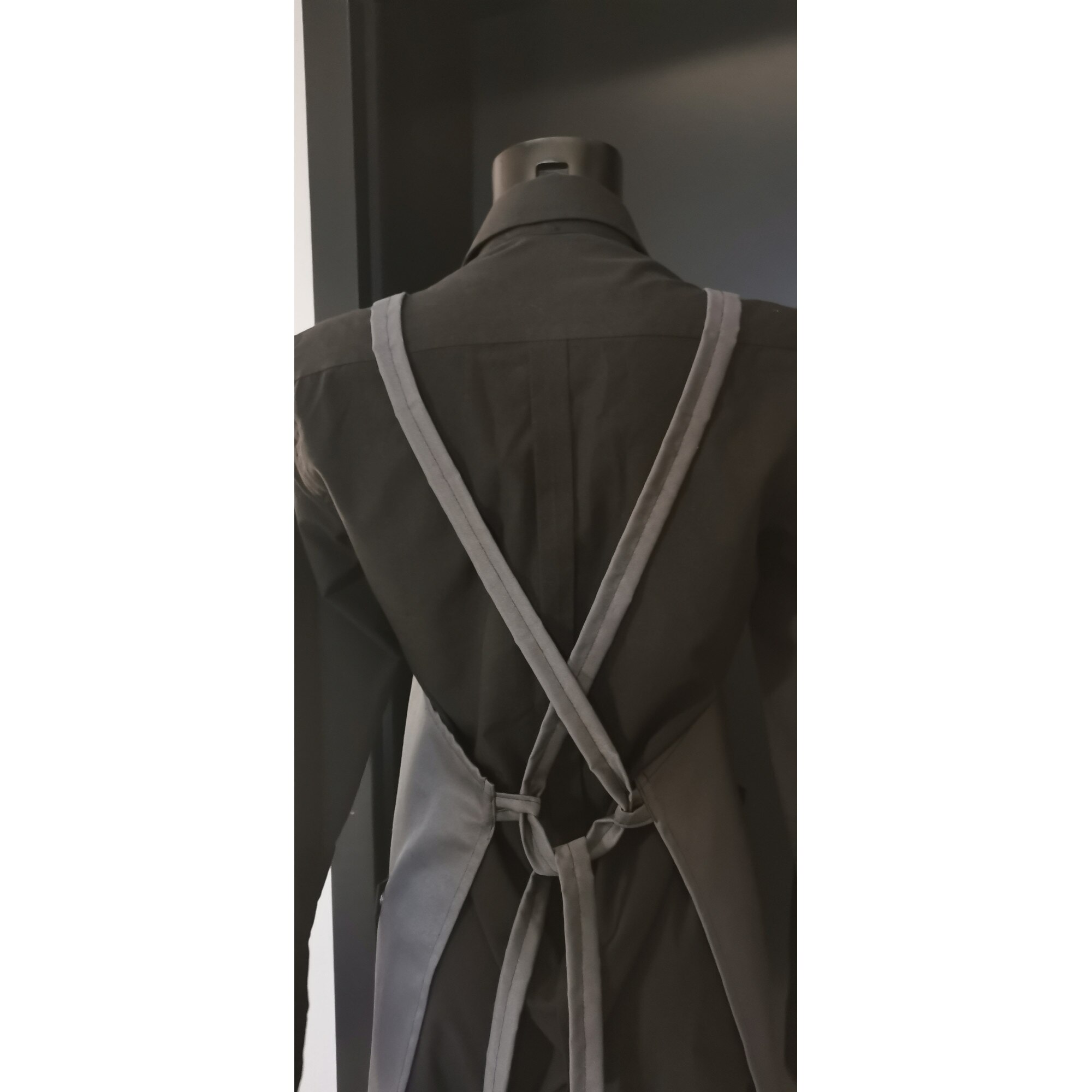 Sort barman, Lca imbracaminte, Water Resistant, Gri, cu piele naturala ...