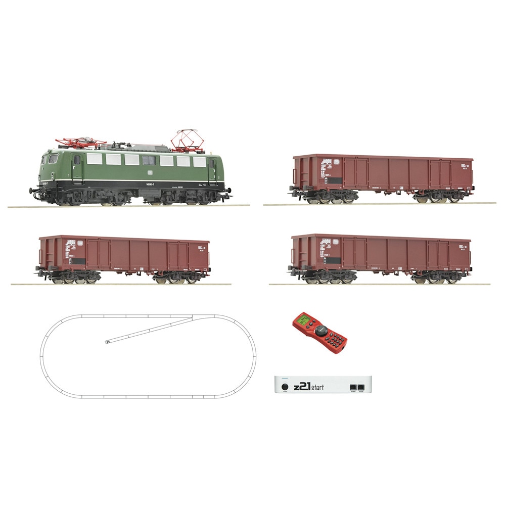 Set de Start Locomotiva electrica clasa 140 si vagon de marfa, Roco, scara H0, 4 piese - eMAG.ro