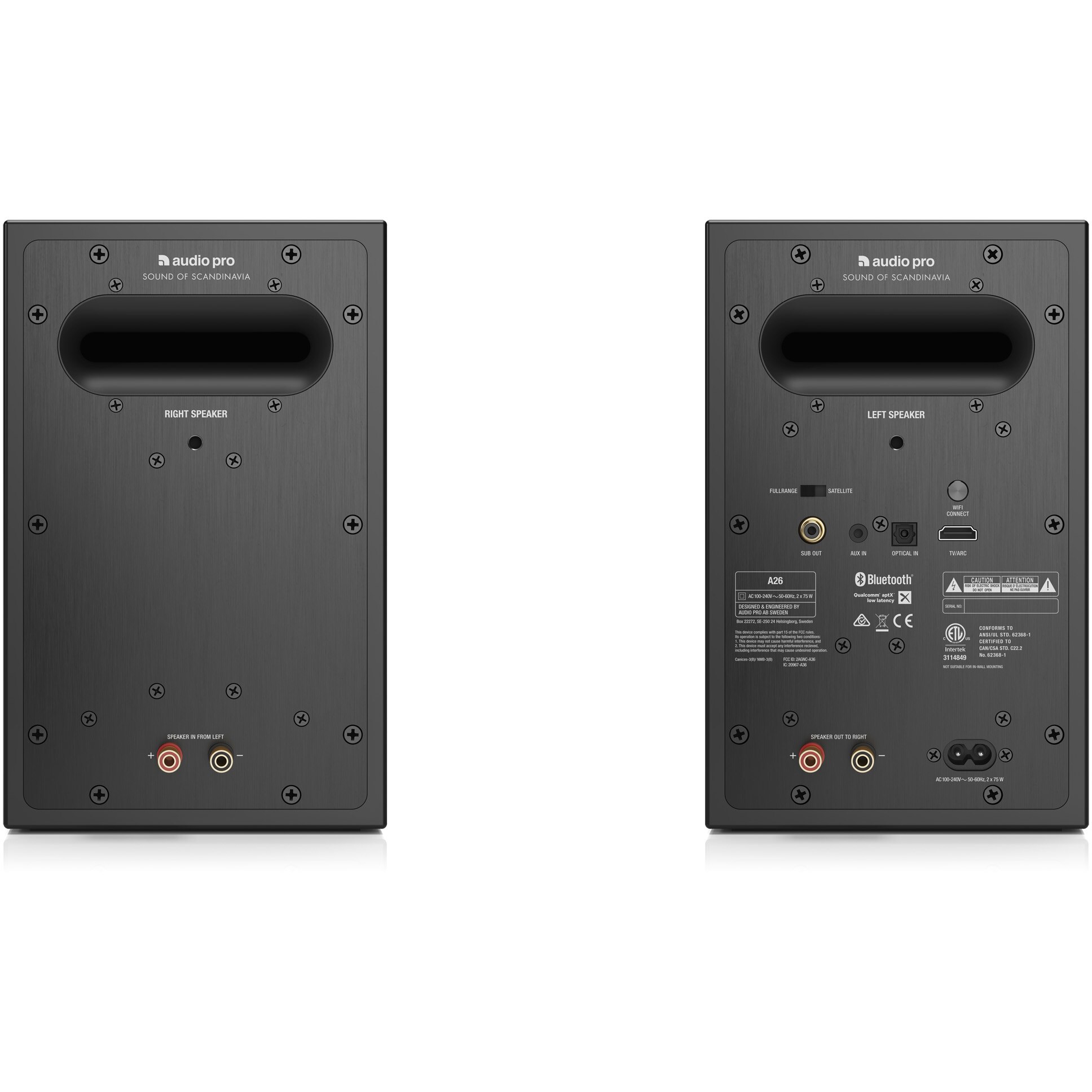 Boxe wireless Audio Pro A26, Multiroom, Bluetooth, Black - eMAG.ro