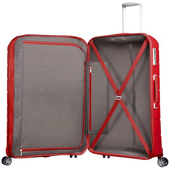 Troler Samsonite Flux, Rosu, 52 x 31 x 75 - eMAG.ro