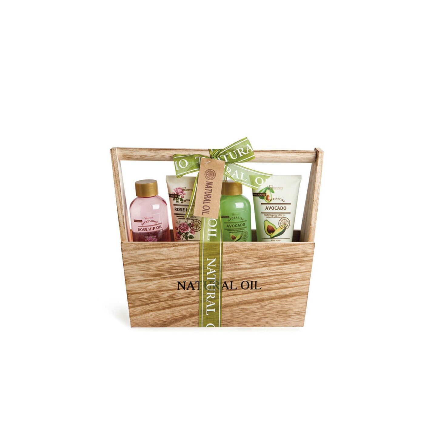 Set baie IDC, Ulei natural, Rosehip/Avocado, 4 bucati, 120 ml/80 ml ...