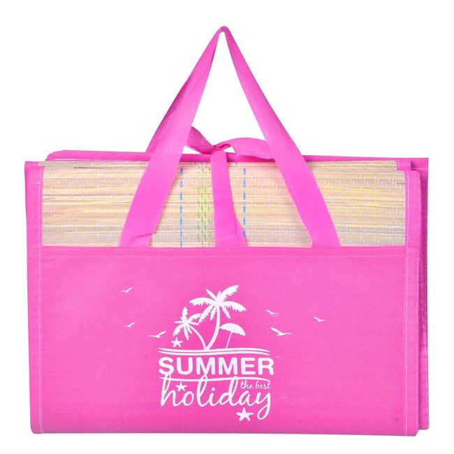 Rogojina pliabila pentru plaja, 180x90 cm, Smartic®, roz - eMAG.ro