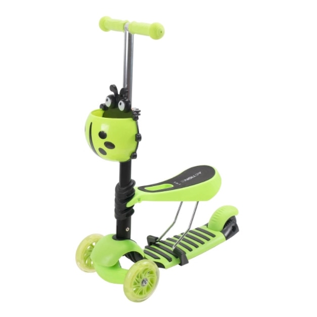 viMAG® Gyerek roller, 3 az 1-ben, Kerekek LED világítással, Levehető ...