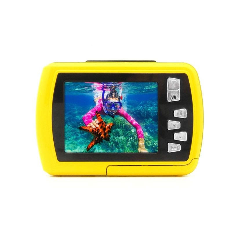 Camera Foto Subacvatica EasyPix W2024 Splash, Galben - eMAG.ro