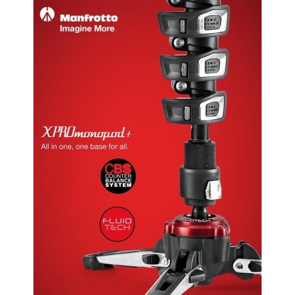 Monopied video fluid carbon, Manfrotto, MVMXPROC5 - eMAG.ro