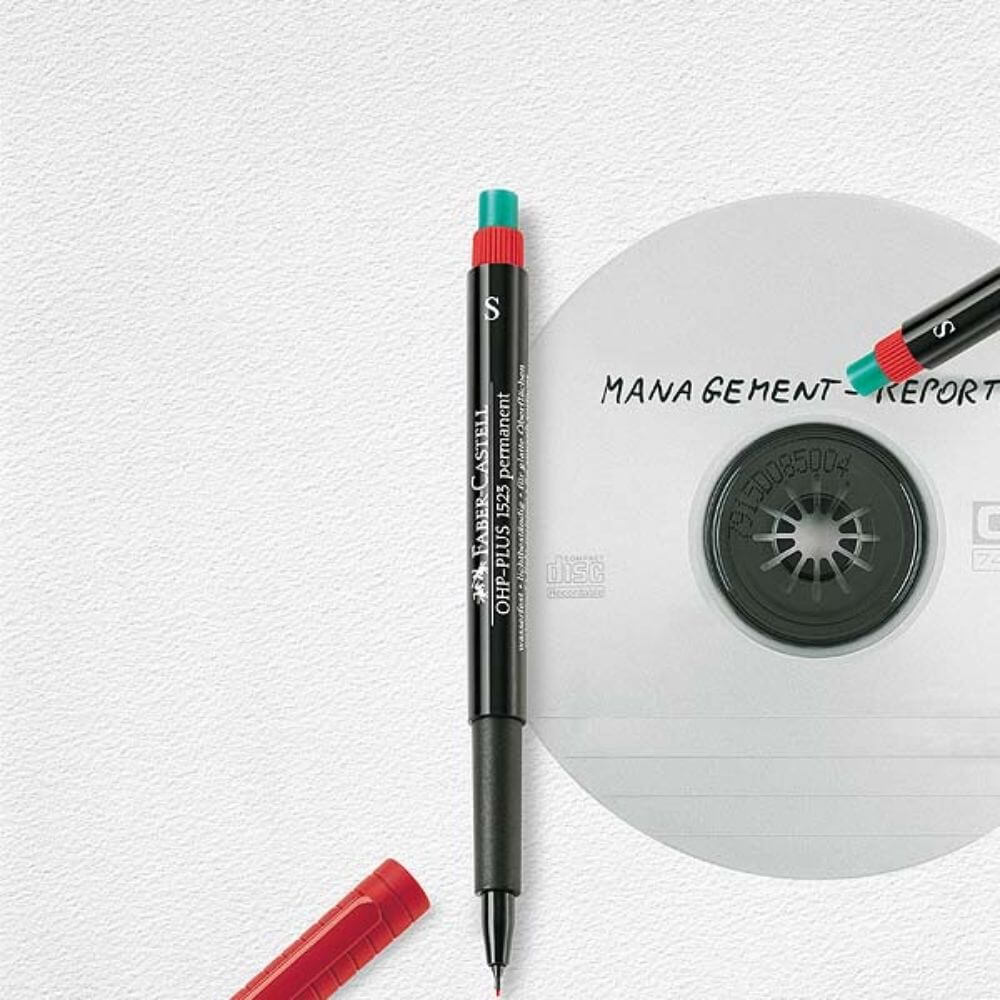 Marker Rosu Permanent cu Radiera Faber-Castell Multimark, Varf S - eMAG.ro