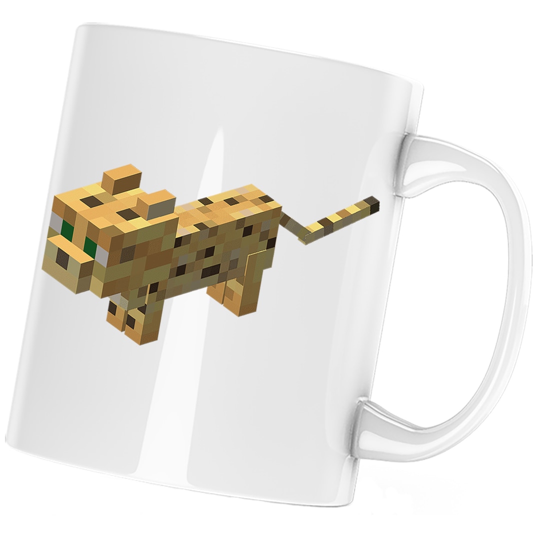 Cana Minecraft Ocelot Mob, alba, 330 ml - eMAG.ro