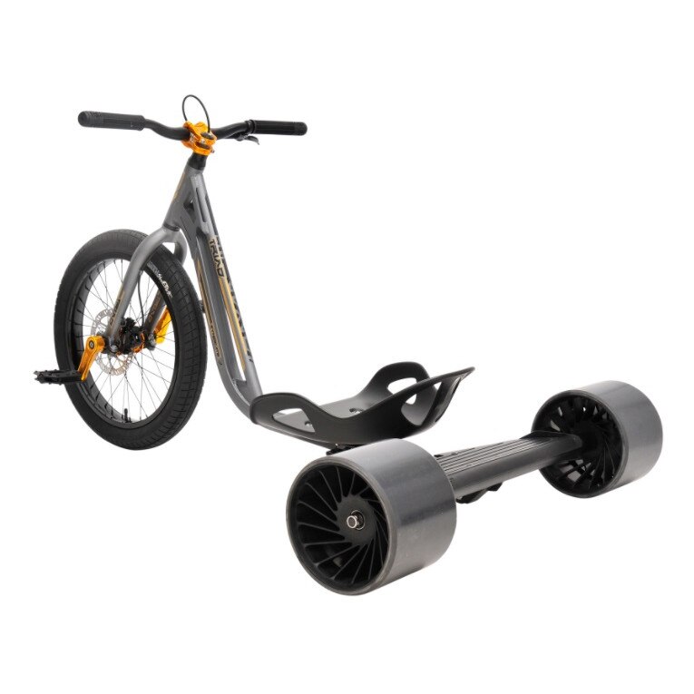 Tricicleta, Triad Drift Trike, Syndicate 4, Grey/Black/Yellow - eMAG.ro