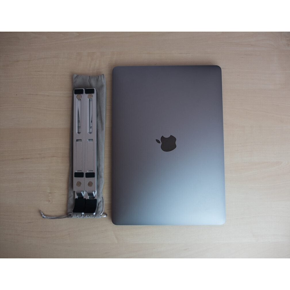 Suport pentru laptop Fixed Frame Fold, Aluminiu, pliabil, Argintiu ...