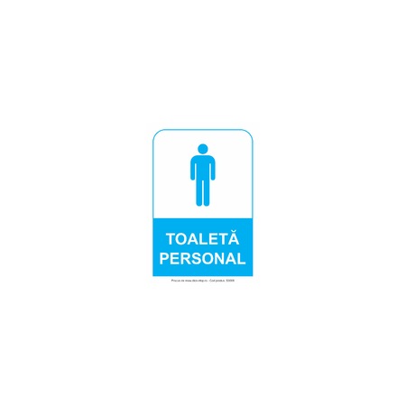 Toaleta personal Domni - Indicator de informare S3008, 140x200mm ...