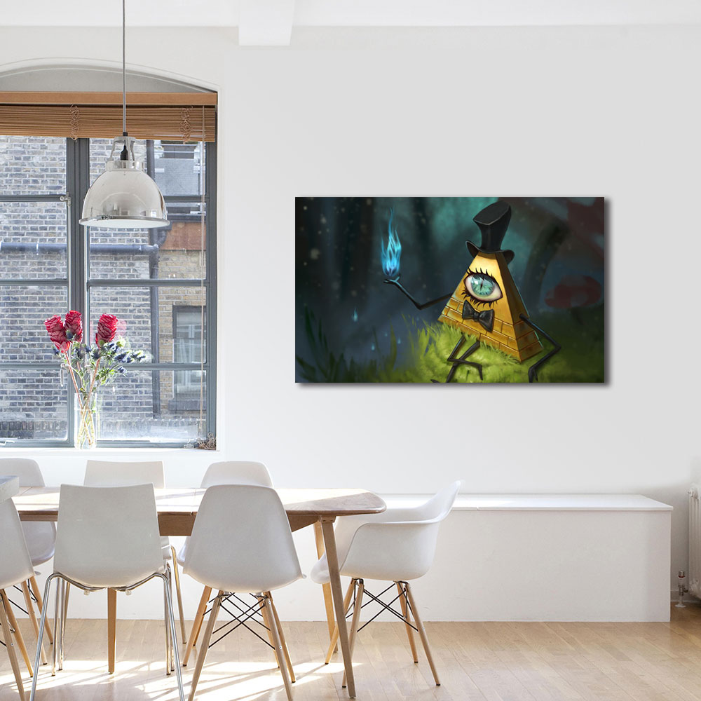 Prémium vászonfestmény, Art Star, Bill William Cipher a Gravity ...