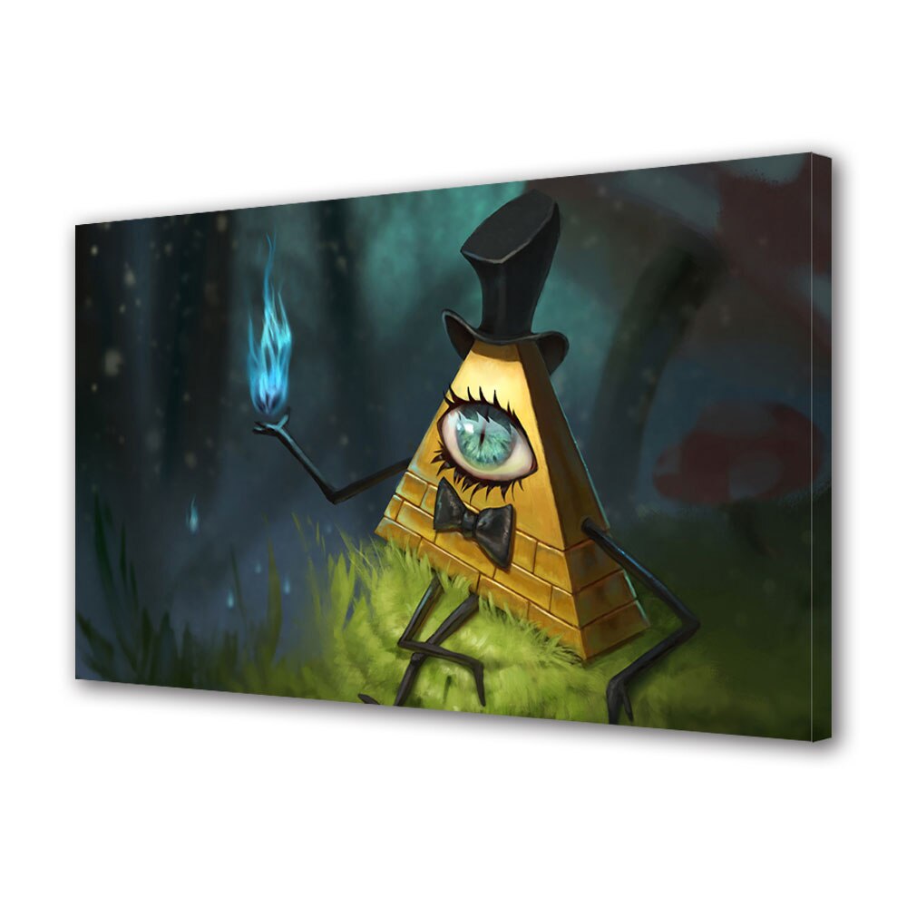 Prémium vászonfestmény, Art Star, Bill William Cipher a Gravity ...