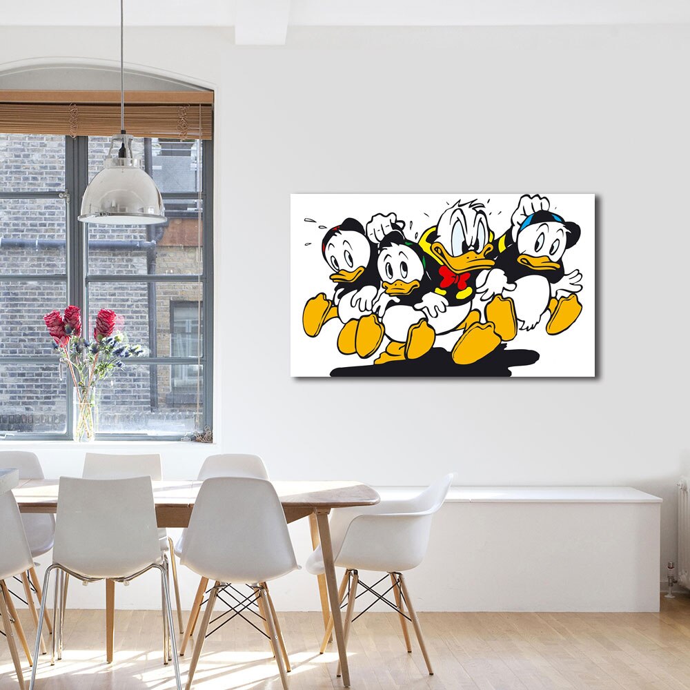 Prémium vászonfestmény, Art Star, Donald kacsa és unokák, Animációk ...