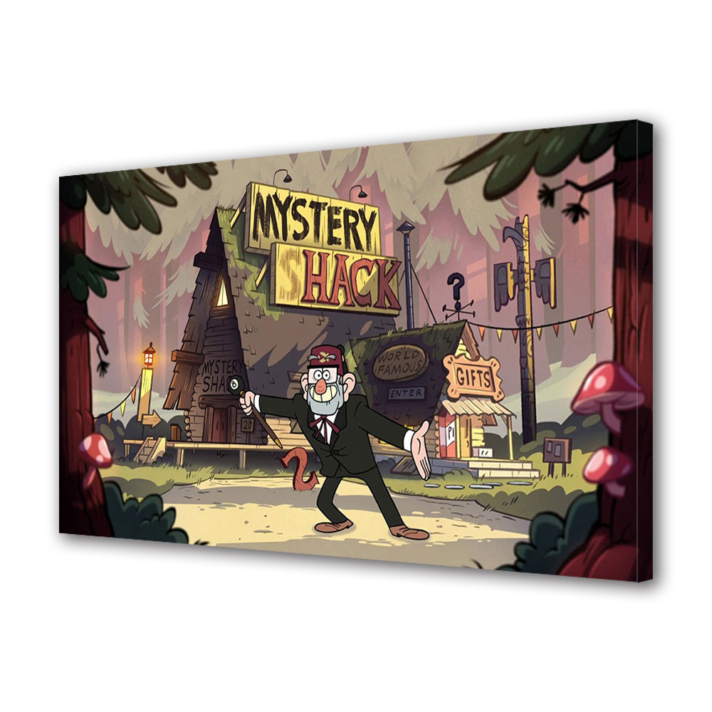 Prémium vászonfestmény, Art Star, Mystery Shack bemutatja: Uncle Stan ...