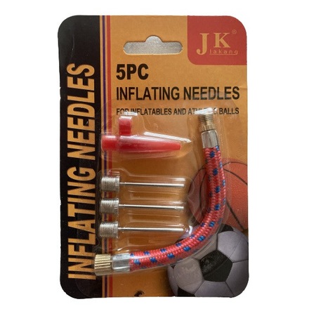 Set 5 piese, accesorii pentru pompe de umflat ,furtun,ace ,adaptor ...