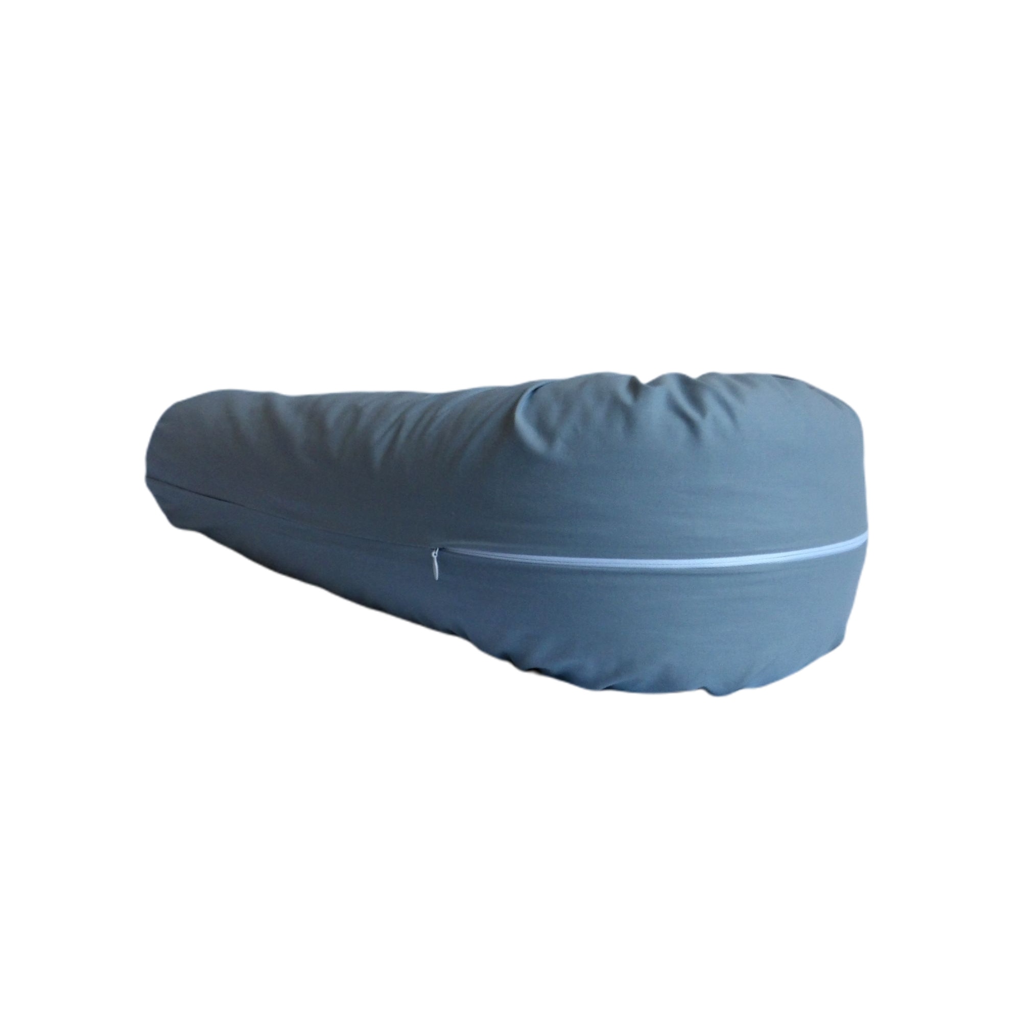 Perna gravide multifunctionala 100% bumbac gri 160 cm x 15 cm - eMAG.ro