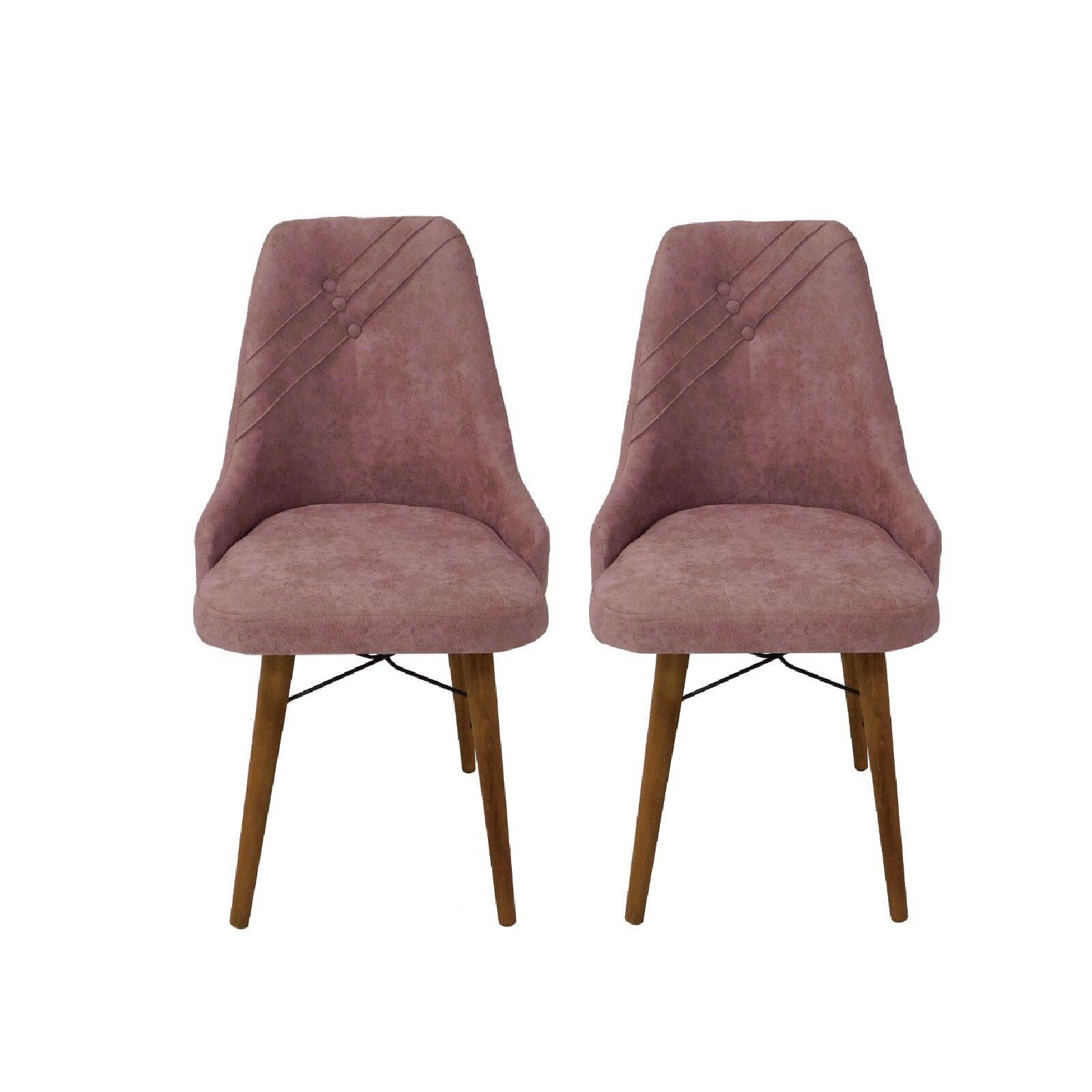 Set 2 scaune ARIS roz deschis - eMAG.ro