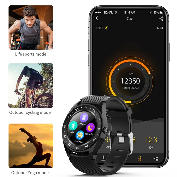 Ceas Smartwatch m12, negru - eMAG.ro