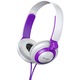 Casti audio cu banda Sony MDRXB200D, Tip DJ, Alb/Violet - eMAG.ro