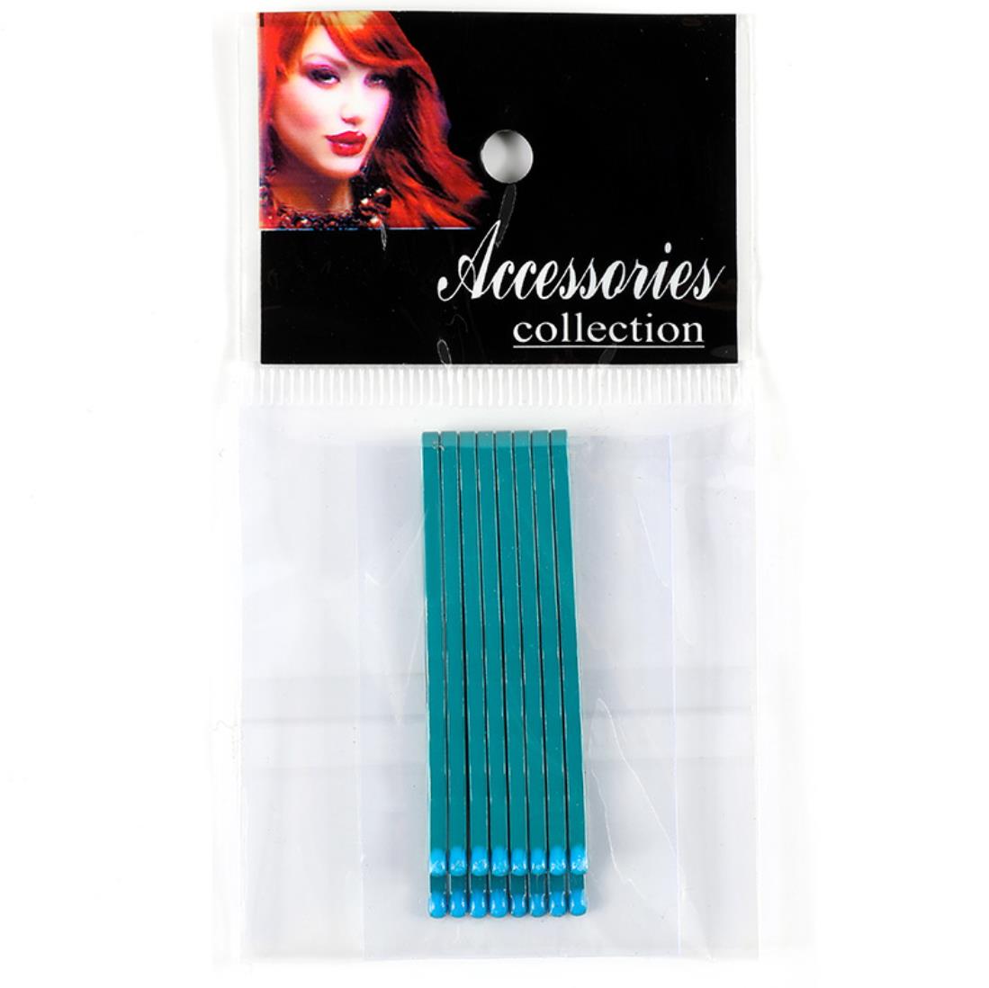 Set 8 agrafe de par, Pili-Paradise, Bobby Pins, Verde/Albastru - eMAG.ro