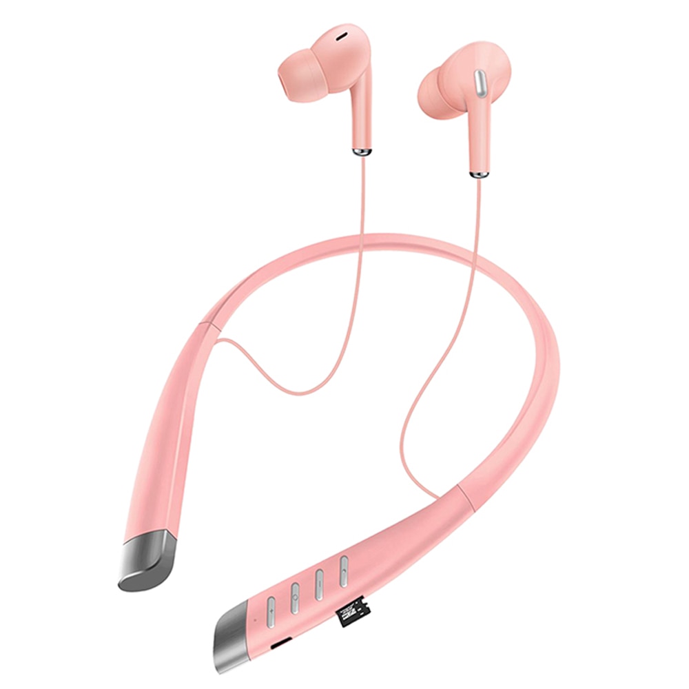 Casca wireless, Samidy,Bluetooth 5.0, 10m, Roz - eMAG.ro