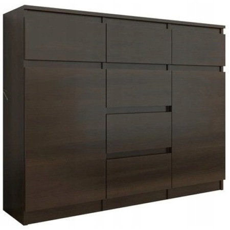 Comoda moderna, PVC, S-62D WENGE, 99x40x120 - eMAG.ro
